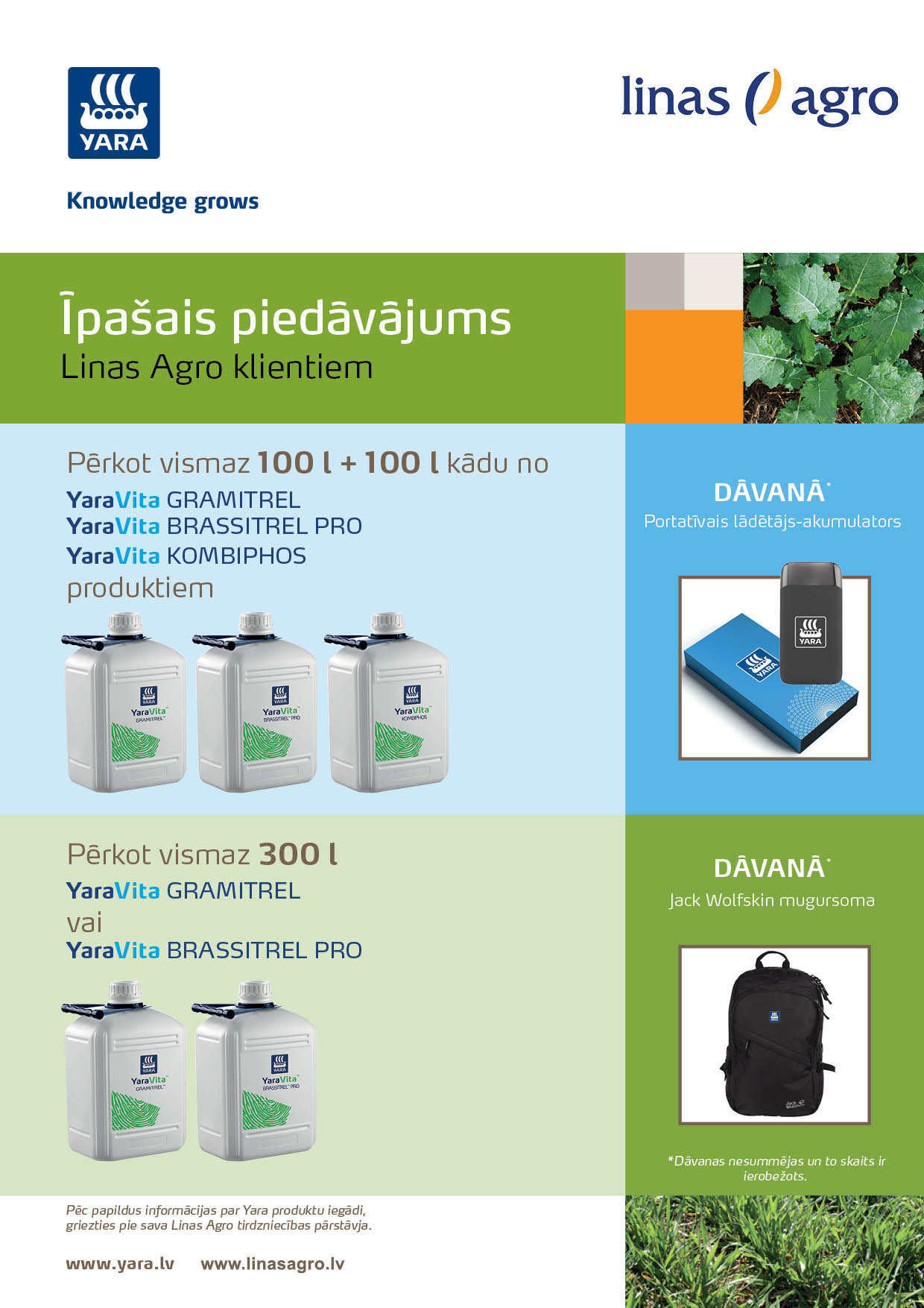 Īpašais piedāvājums Linas Agro klientiem | Yara Latvija